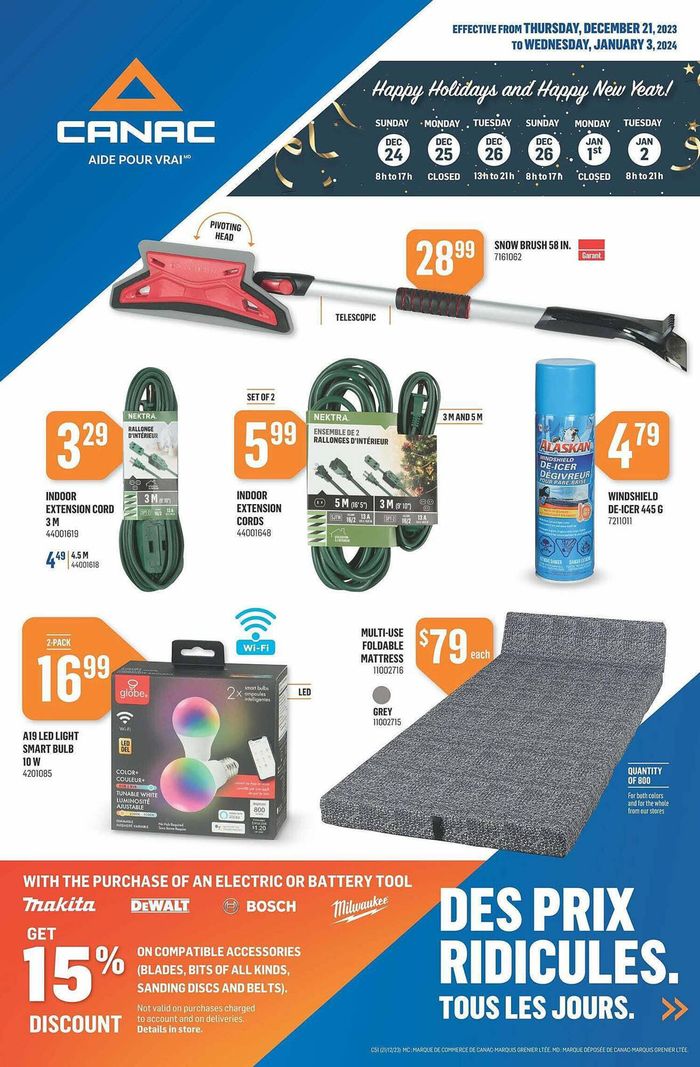 Canac Trois-Rivières - 2350, boulevard des Récollets | Flyers & Phone ...