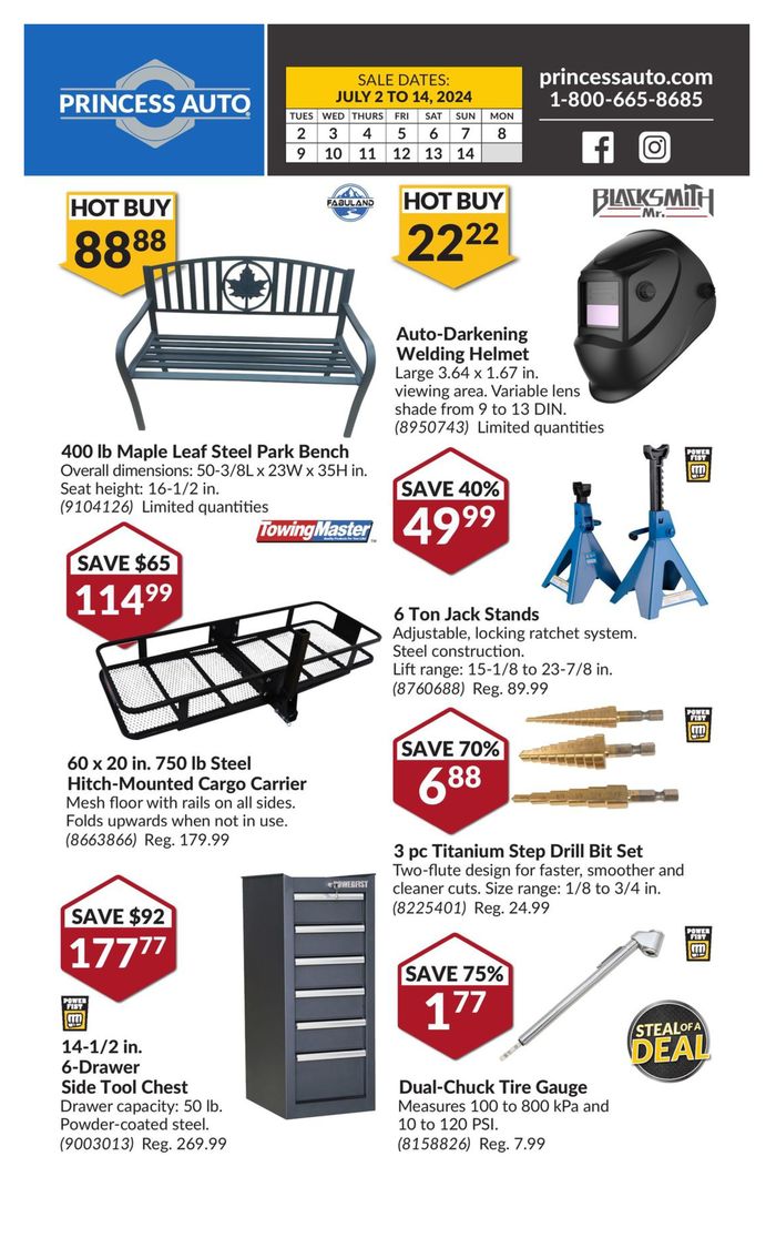 Princess Auto in Calgary | Weekly Flyers & Catalogues | Tiendeo