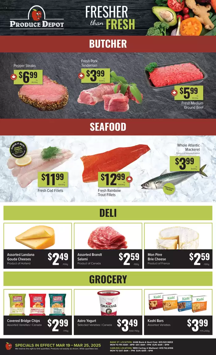 Produce Depot Ottawa - 1855 Carling Ave Ottawa | Flyers & Opening hours ...