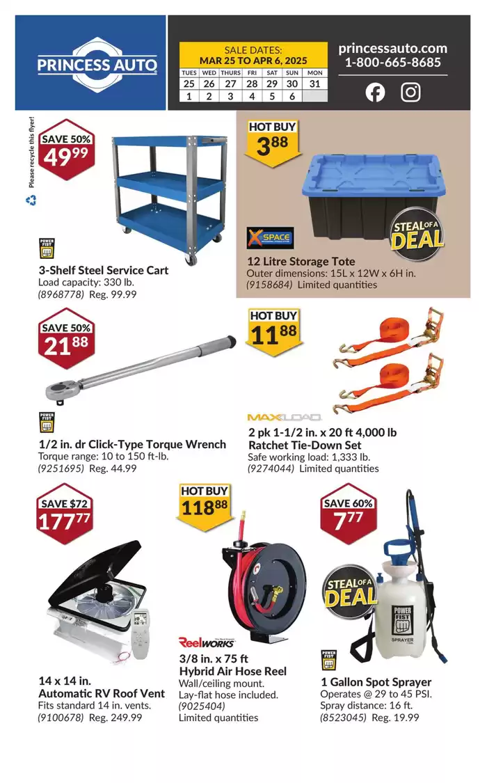 Princess Auto in Saint John | Weekly Flyers & Catalogues | Tiendeo